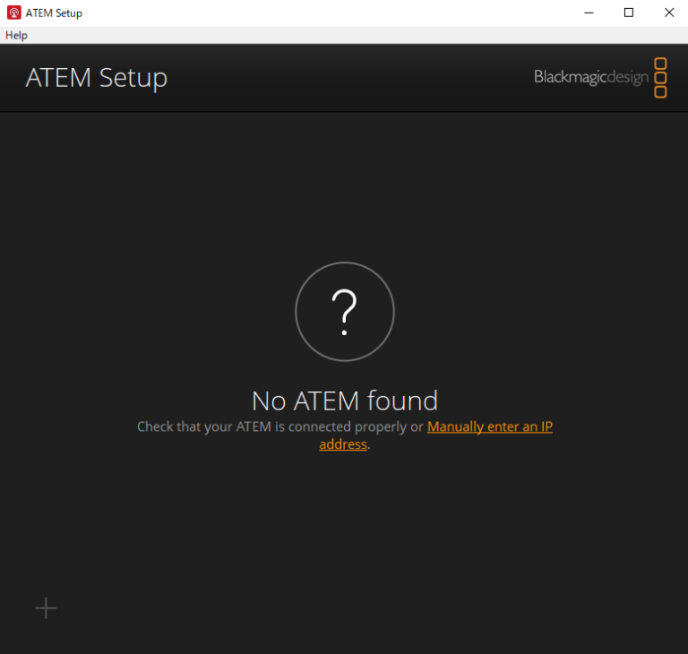 ATEM Mini ｜ネットワーク接続で「No ATEM found」と表示され認識されない - Peas Code